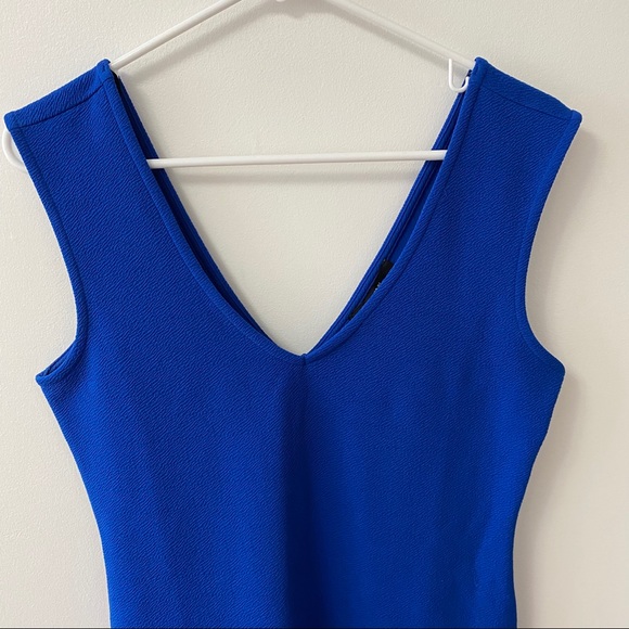 Forever 21 | Dresses | Forever 2 Blue V Neck Bodycon Dress | Poshmark